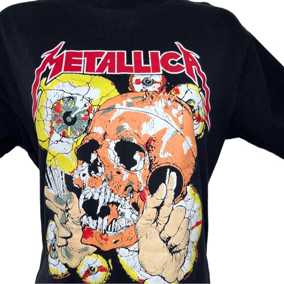 Source Unknown | Tops | Metallica Black Multicolor Graphic Tee Shirt ...